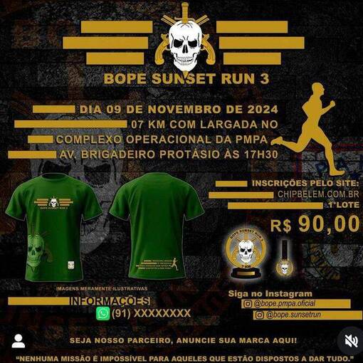 Fotop - Fotos BOPE SUNSET RUN 2024 - BELÉM - PA